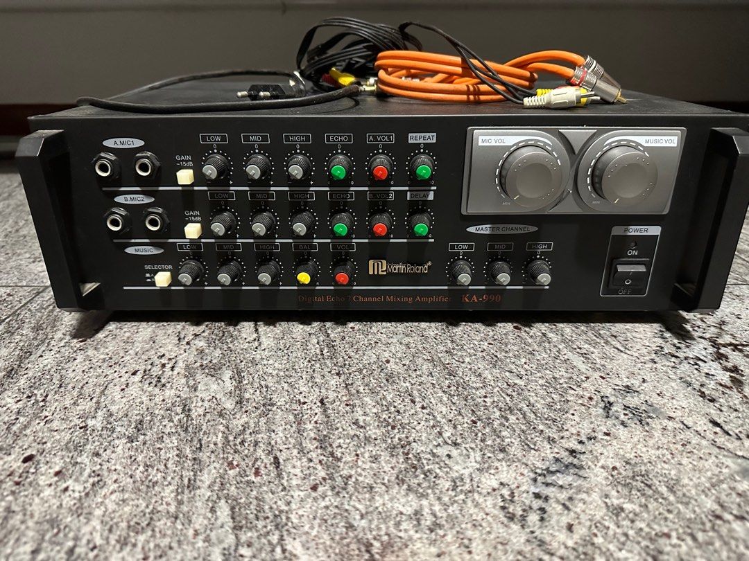 Martin Roland Digital Echo 7 Channel Mixing Amplifier KA-990, Audio ...