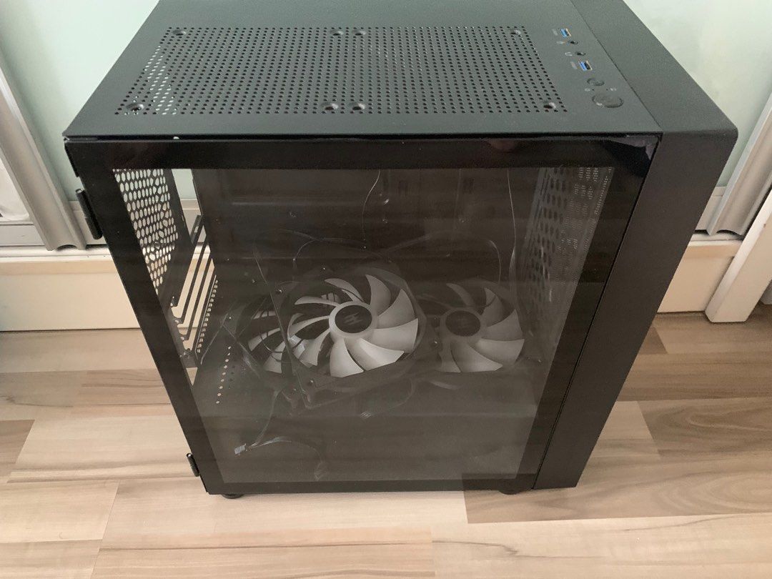 MATX Casing, Techware Forge M2 with RGB fans, Computers & Tech ...