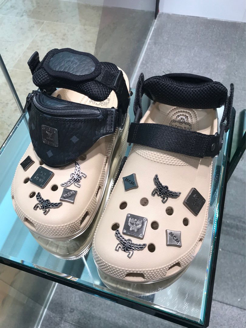 Mcm X Crocs Classic clogs beige, Women's Fashion, Footwear, Sandals on ...