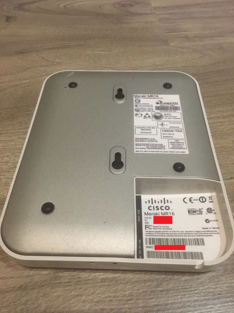 Meraki MR16 Cloud Managed Wireless Access Point, Computers & Tech ...