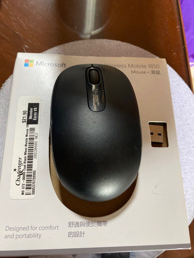 Microsoft wireless mobile 1850 Wireless Mouse Mac Windows, Computers ...