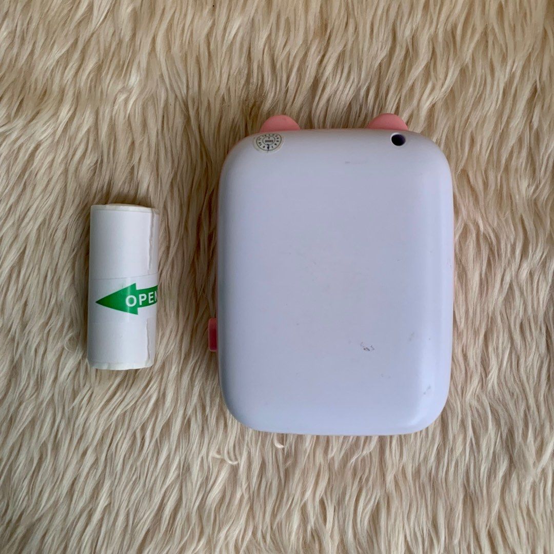 Mini Bluetooth Thermal Printer Photo Printer Label Sticker Paper ...