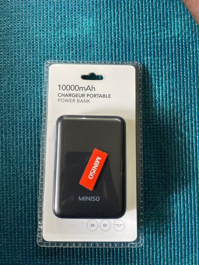 MINISO 10000mAh power bank, Mobile Phones & Gadgets, Mobile & Gadget ...
