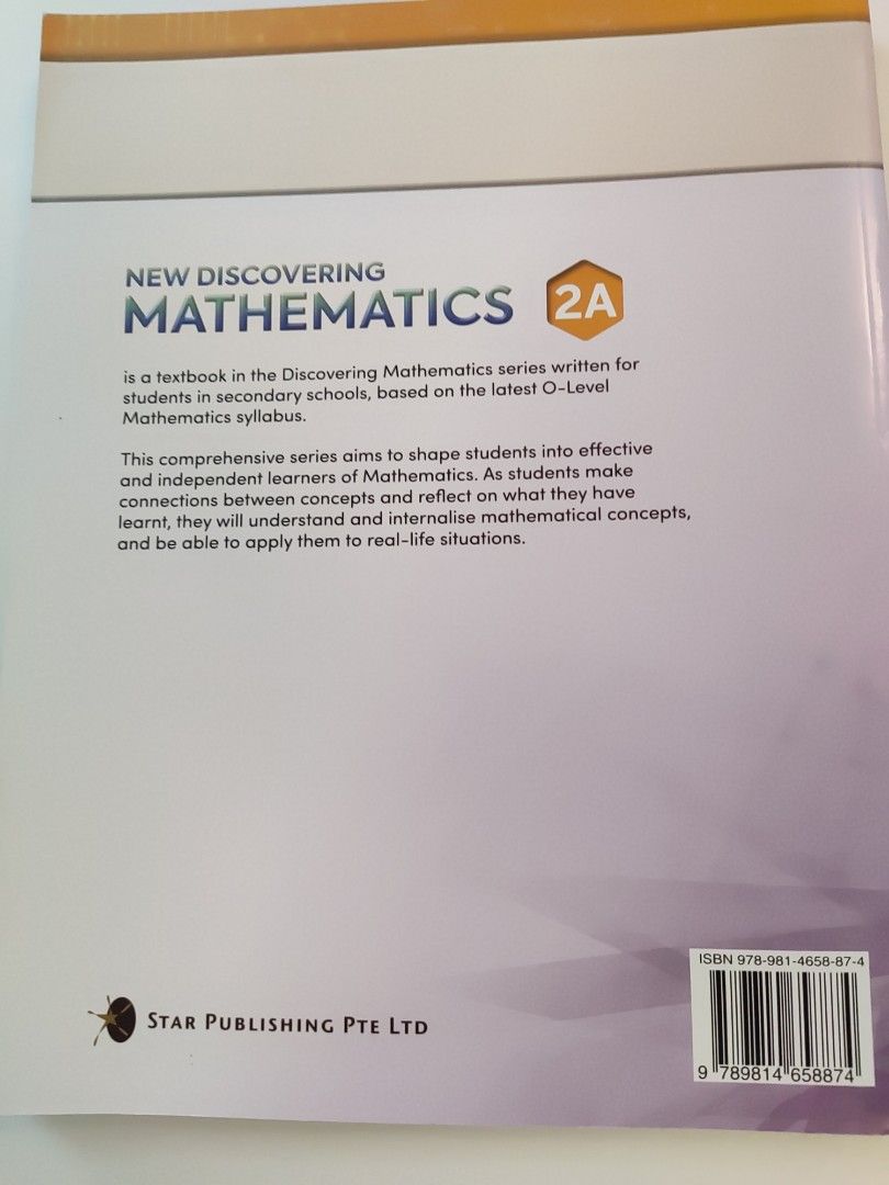 New Discovering Mathematics 2A textbook, Hobbies & Toys, Books ...