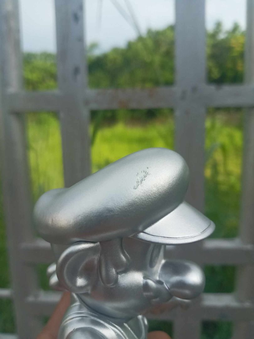 SUPER MARIO BROS. 2 SILVER MARIO ACTION FIGURE PLASTIC DOLL TOY 5 ...