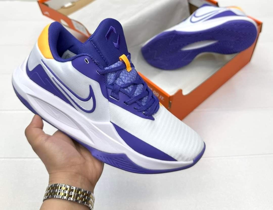 Nike Precision 6 white blue, Men's Fashion, Footwear, Sneakers on Carousell