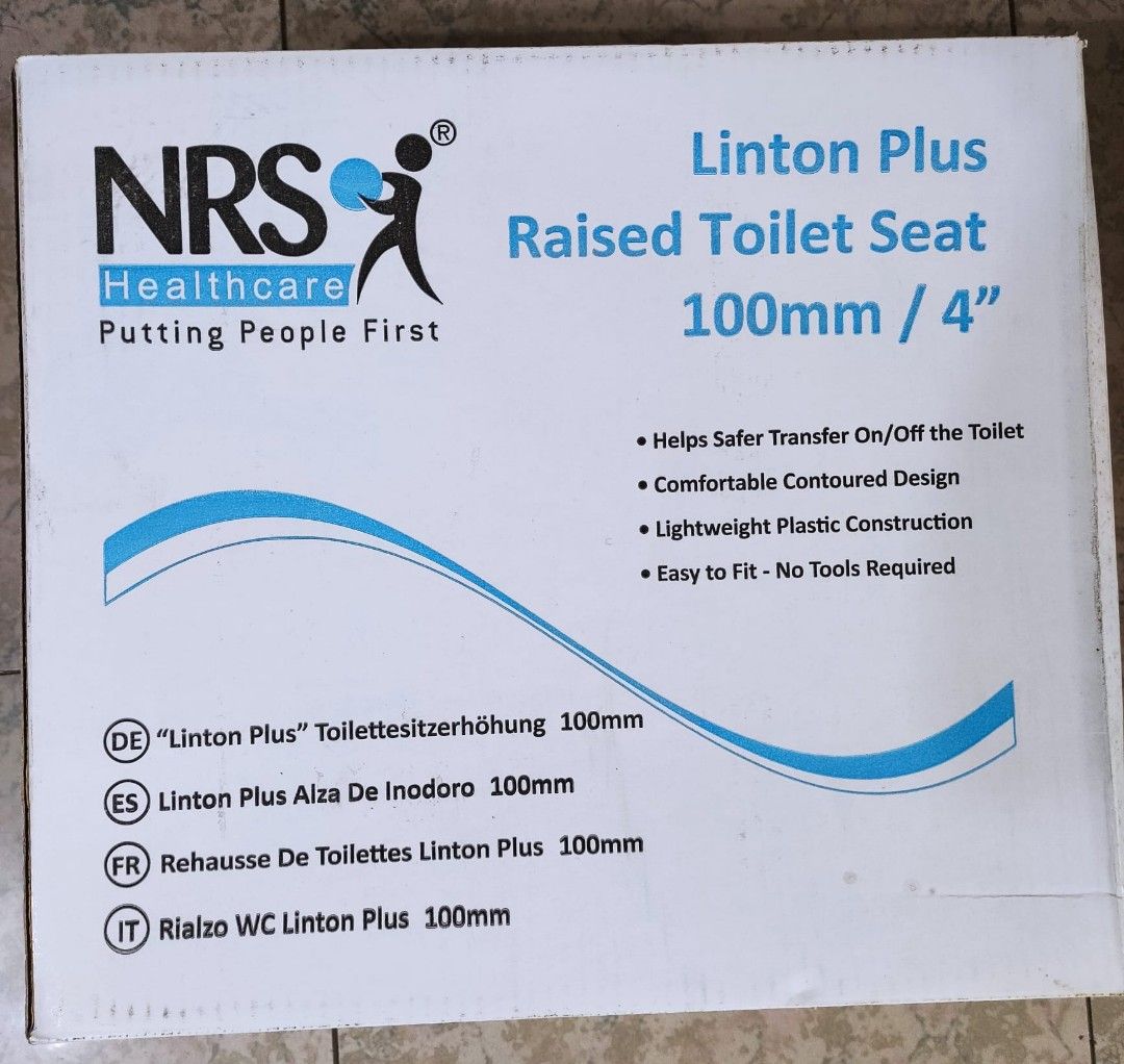 NRS 座廁加高器 Linton Plus Raised Toilet Seat 4“, 健康及營養食用品, 輔助和康復輔助, 輔助和康復輔助 ...