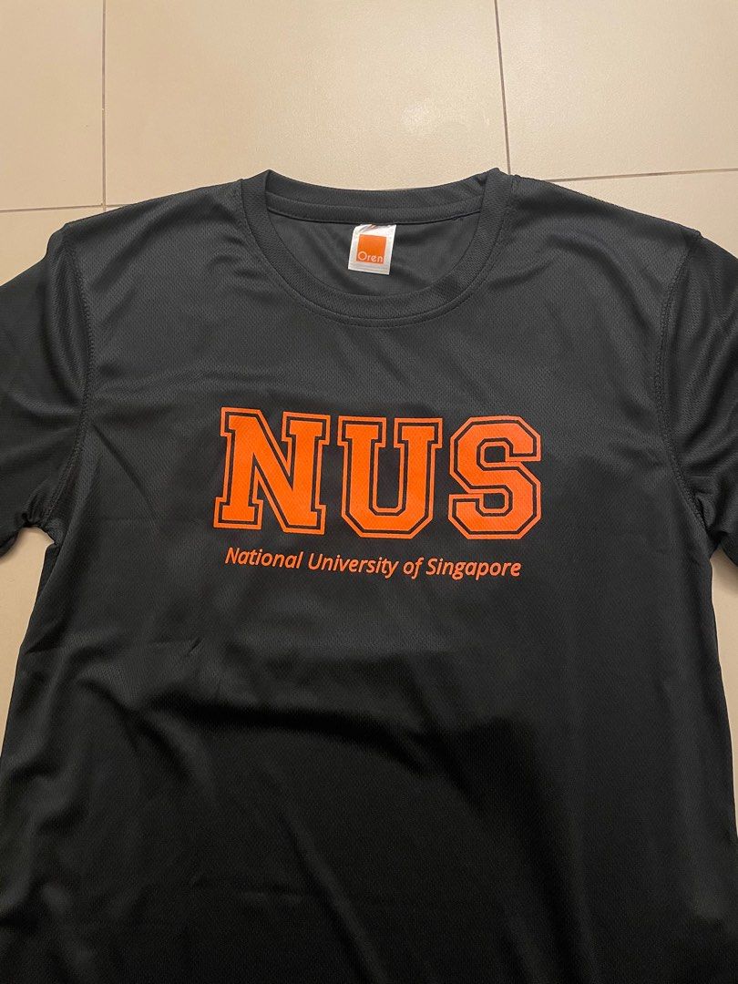 NUS Collegiate Font Shirt, Men's Fashion, Tops & Sets, Tshirts & Polo ...