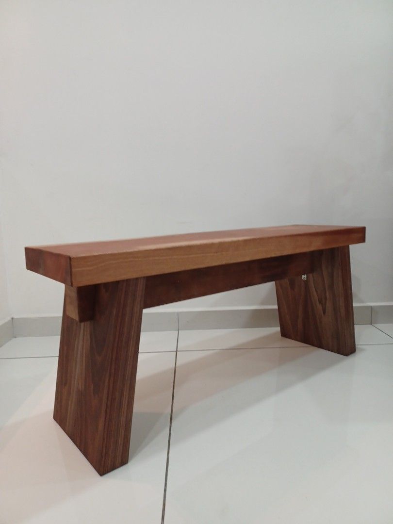 NYATOH Bench 3 seater |Bangku kayu Nyatoh|Solid & HEAVY, Furniture ...