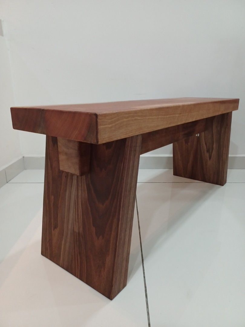 NYATOH Bench 3 seater |Bangku kayu Nyatoh|Solid & HEAVY, Furniture ...