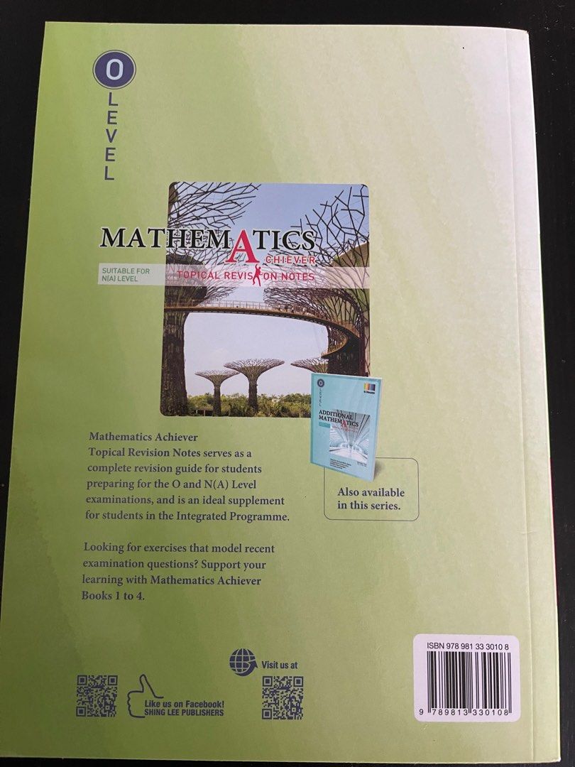 O Level Mathematics Achiever Topical Revision Notes, Hobbies & Toys ...