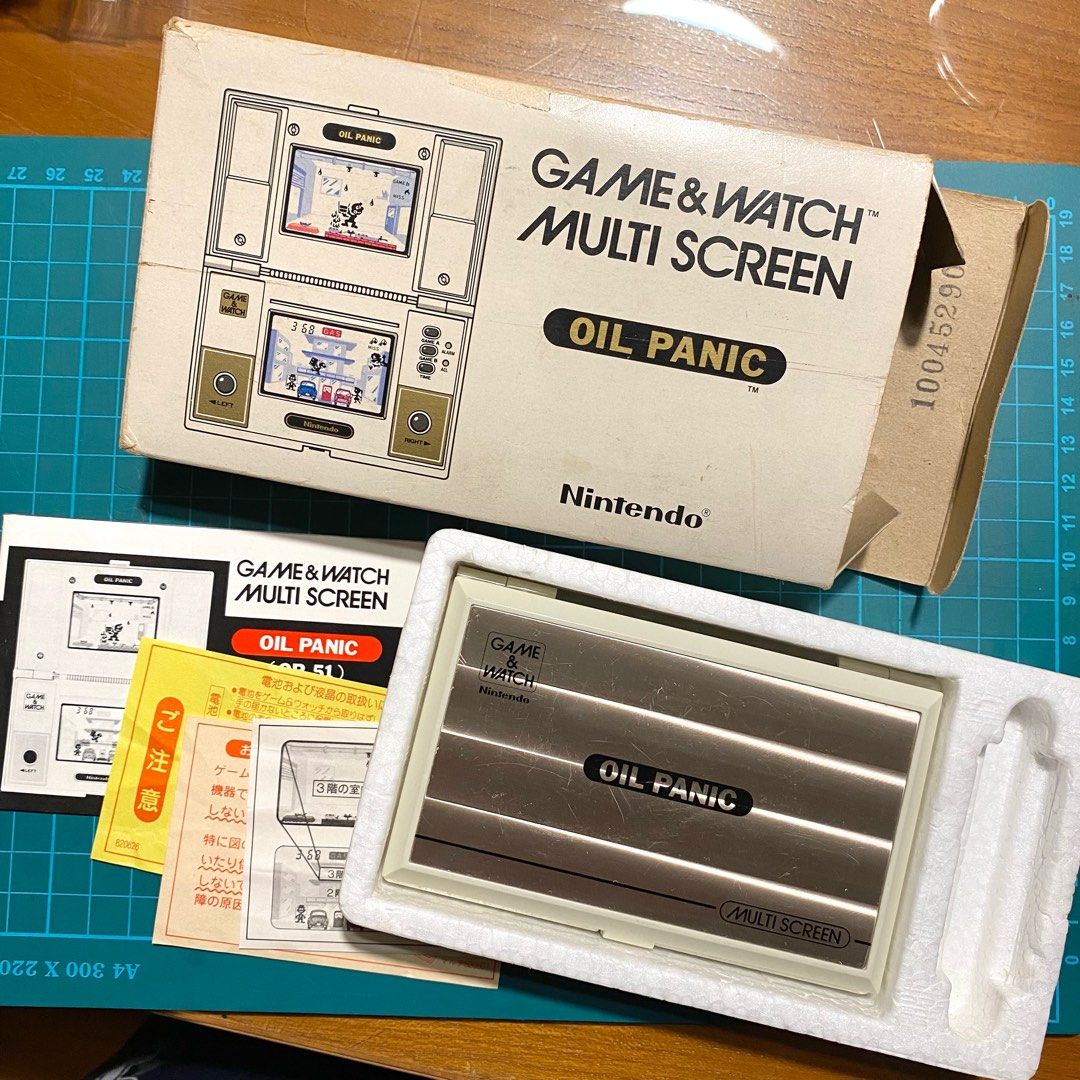 Oil Panic (Full Box!! Rare) - Vintage 1982 Nintendo Game & Watch (Multi-Screen), Hobbies & Toys ...