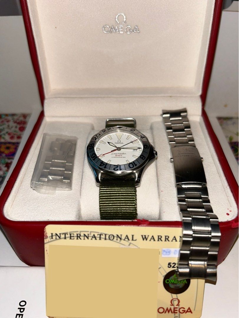 Omega Seamaster 300M Great White GMT, Luxury, Watches on Carousell