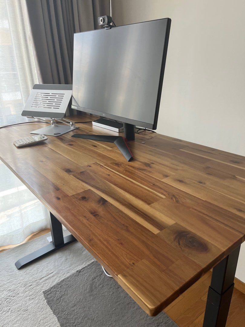 Omnidesk Pro Wildwood standing desk, Furniture & Home Living, Furniture ...