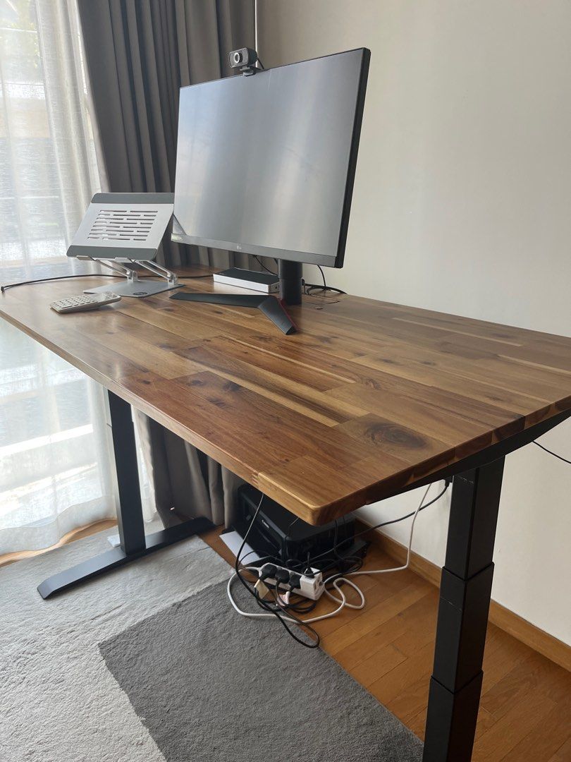 Omnidesk Pro Wildwood standing desk, Furniture & Home Living, Furniture ...