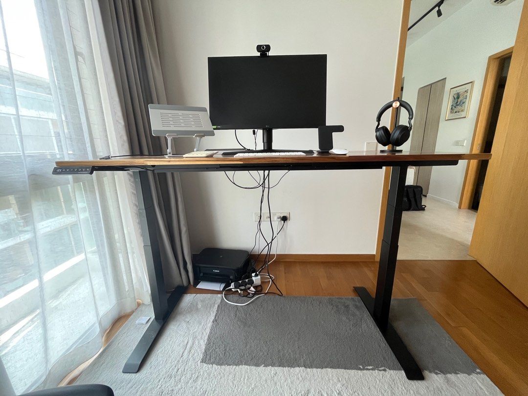 Omnidesk Pro Wildwood standing desk, Furniture & Home Living, Furniture ...