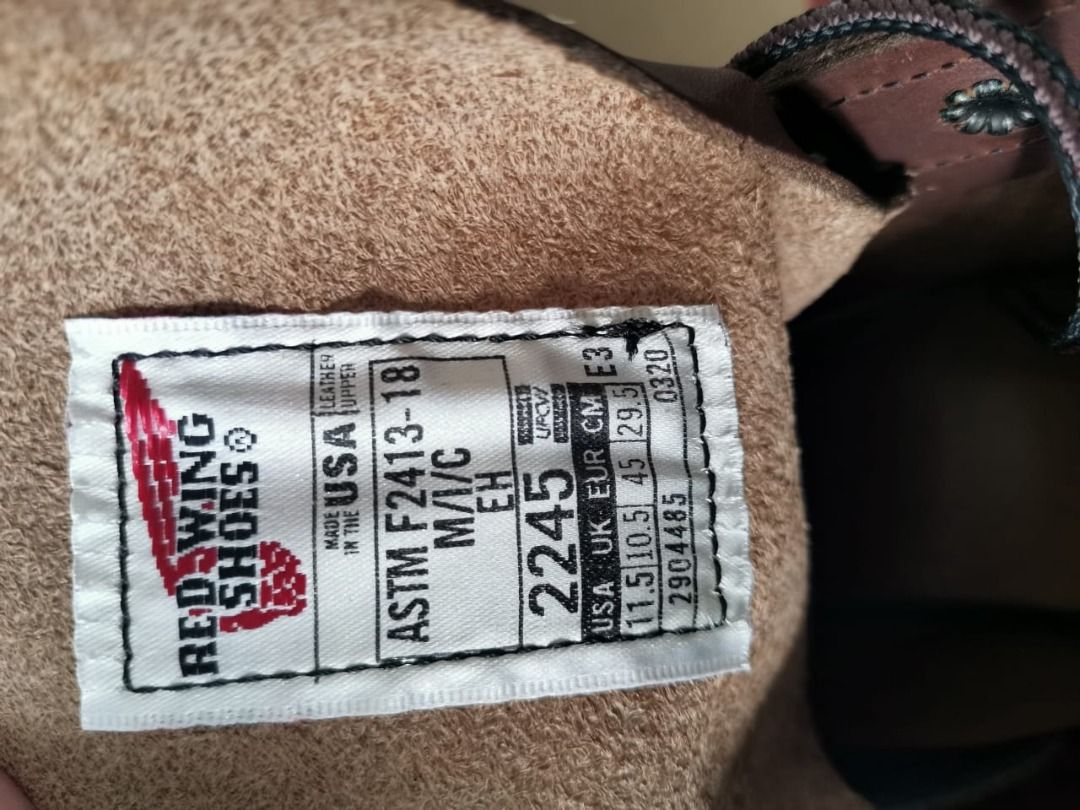 Original Red Wing Safety Shoes 2245, Men's Fashion, Footwear, Boots on ...