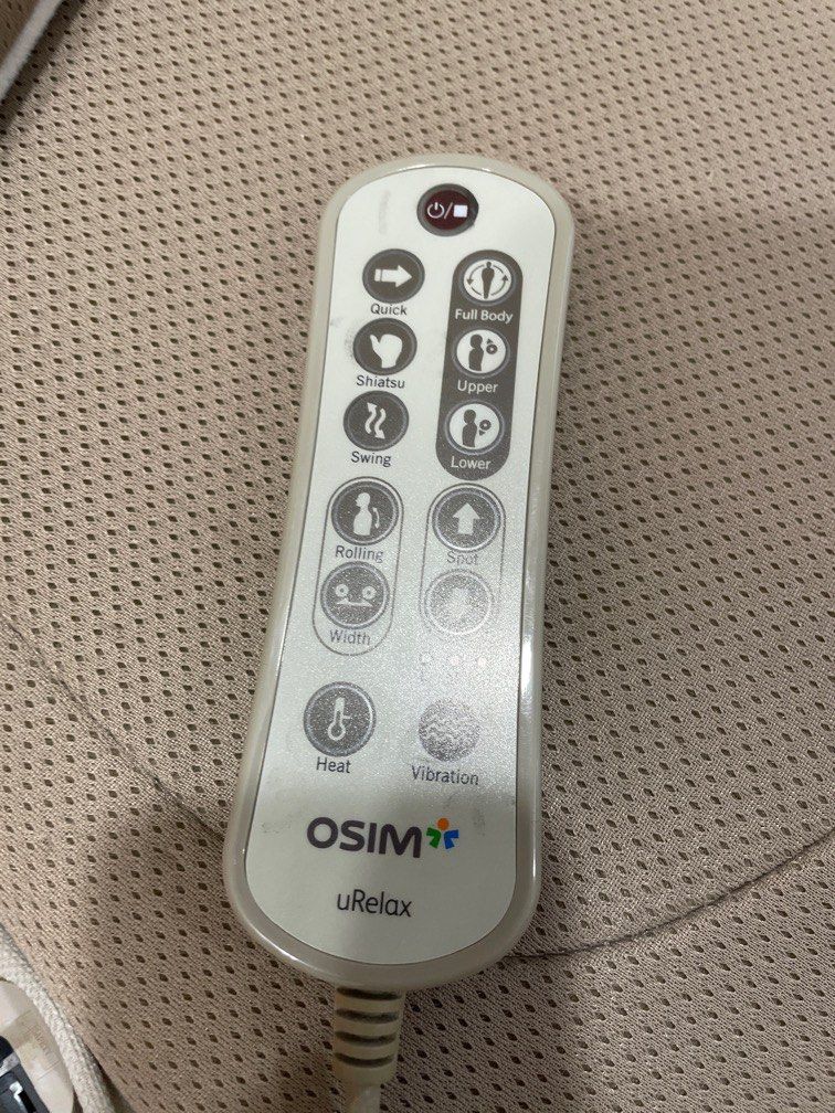 Osim urelax massage chair, Health & Nutrition, Massage Devices on Carousell