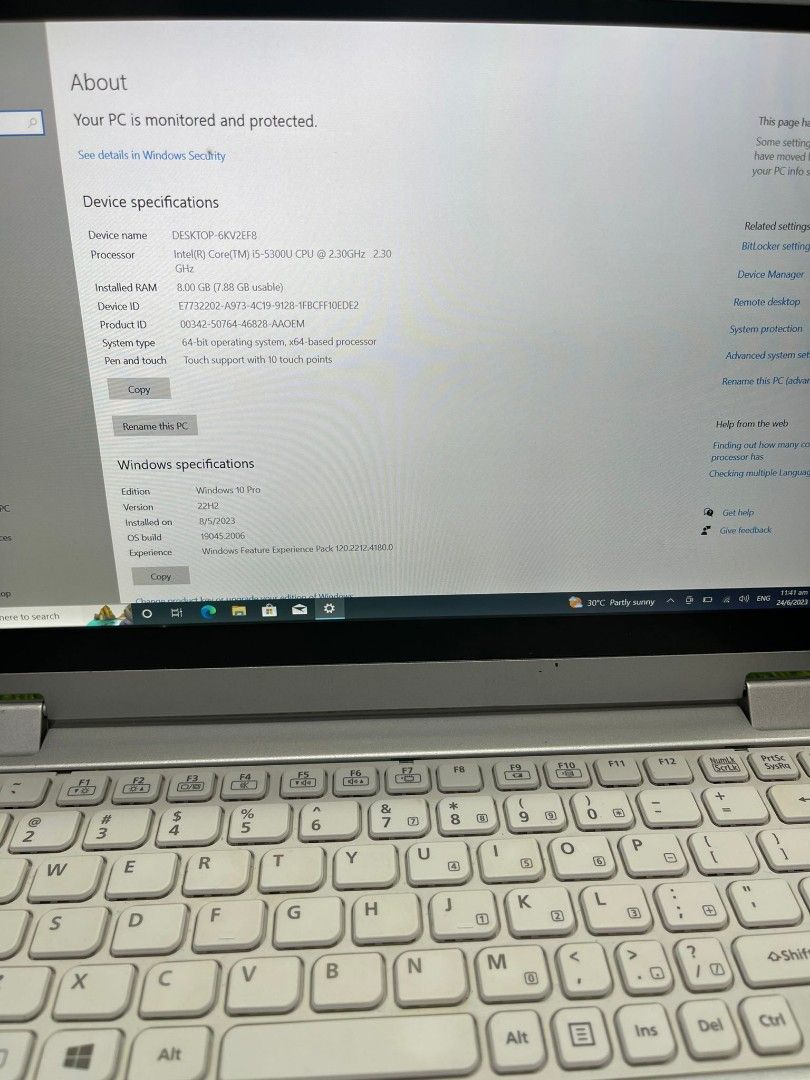 Panasonic CF-MX4 Touchscreen Noteboom Laptop / FHD 1920x1080 / Intel ...