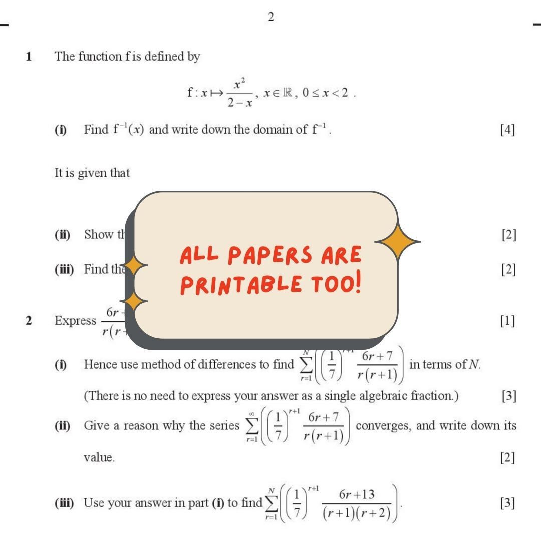 Past year exam papers primary secondary jc English maths science mother ...