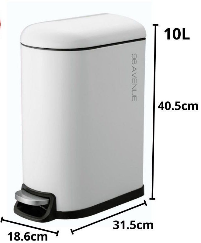 Pedal Step Dustbin - Matte Black, Furniture & Home Living, Cleaning ...