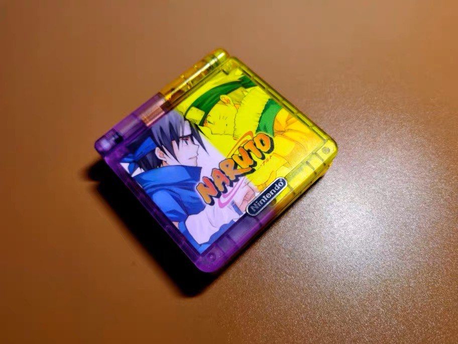 (PO) CUSTOM Naruto Gameboy advance sp GBA SP retro game nintendo switch ...