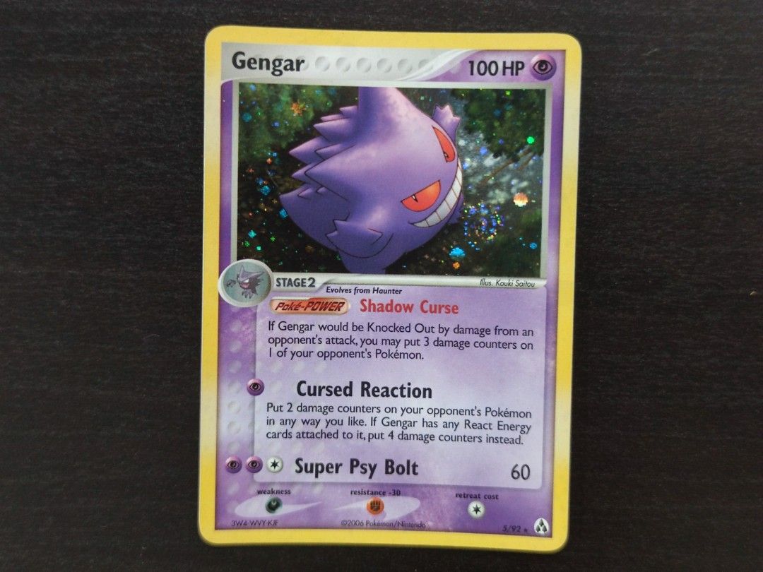 Pokemon Gengar 5/92 EX Legend Maker Holo Rare, Hobbies & Toys, Toys ...