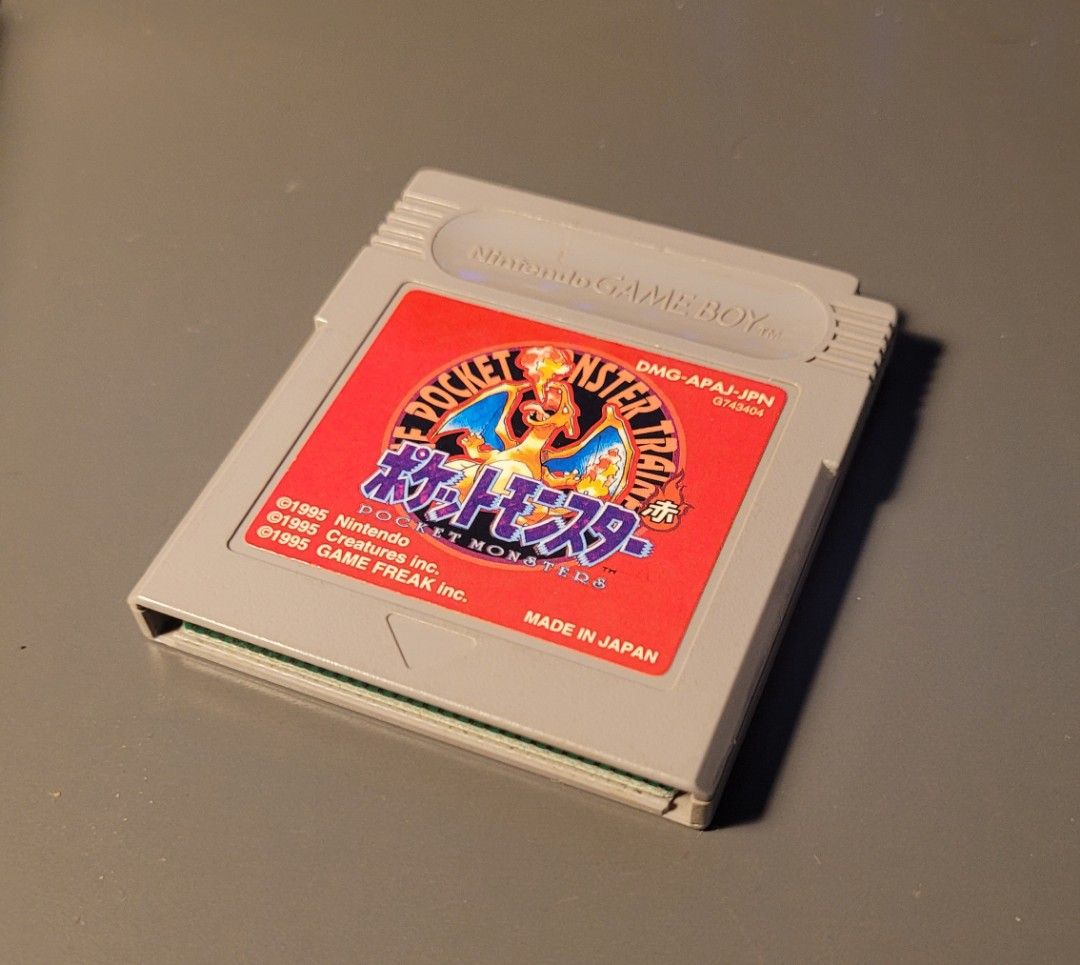 Pokemon Red Gameboy Nintendo Game Boy Cartridge GB, Video Gaming, Video ...