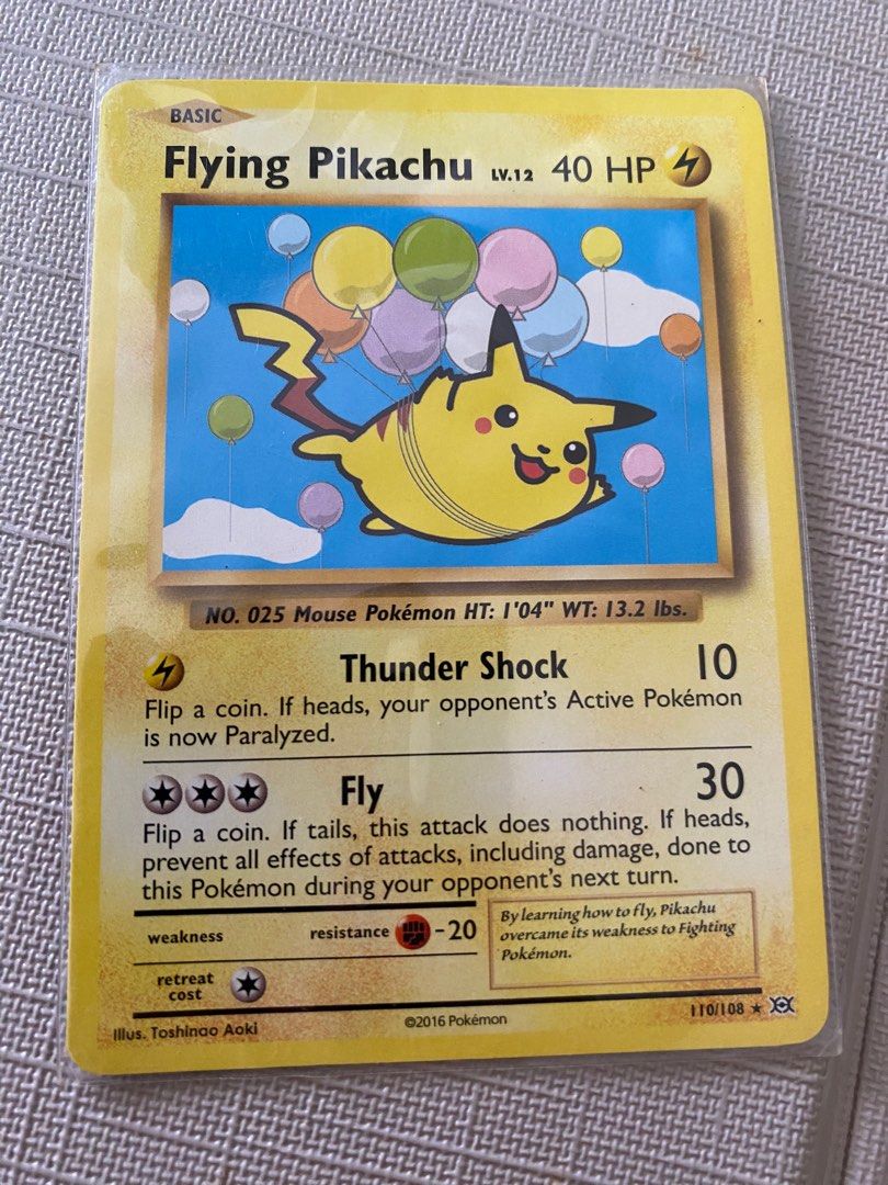 Pokémon TCG Flying Pikachu 110/108, Hobbies & Toys, Toys & Games on ...