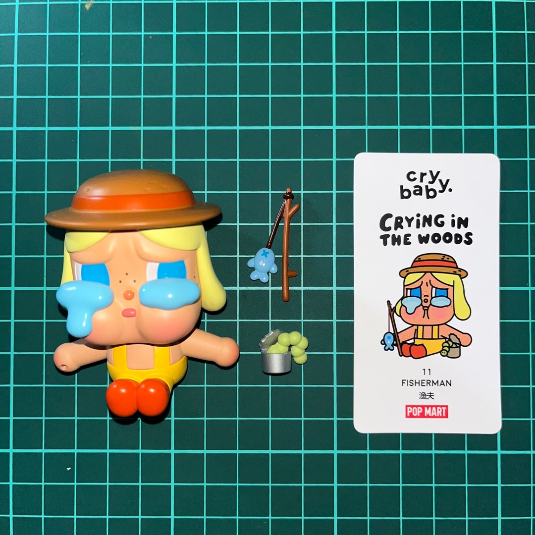 WTS POPMART CRYBABY CRYING IN THE WOODS FISHERMAN, Hobbies & Toys, Toys ...