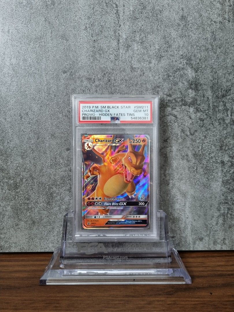 [PSA 10] 2019 Hidden Fates Charizard GX SM211 Black Star Promo, Hobbies ...