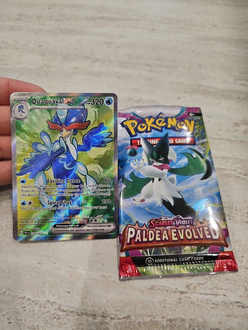 Quaquaval ex Paldea Evolved, Hobbies & Toys, Toys & Games on Carousell