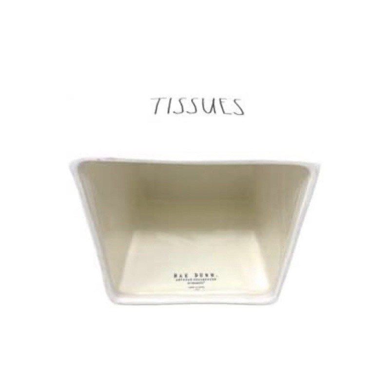 Rae Dunn by Magenta TISSUES Ceramic Tissue Box Holder, Furniture & Home ...