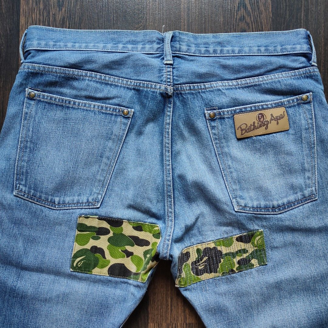 RARE! BAPE by A BATHING APE JAPAN NIGO ERA | Selvedge Denim on Carousell