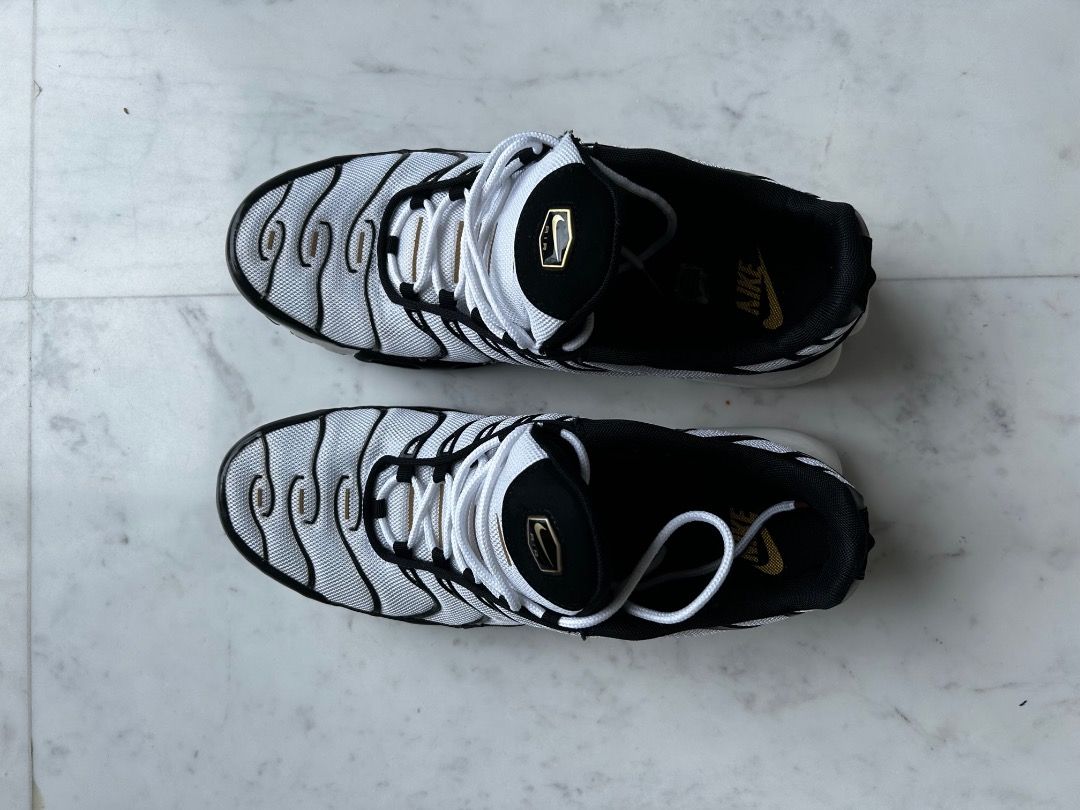 Rare Nike Air Max Plus 'White Metallic Gold', Men's Fashion, Footwear ...