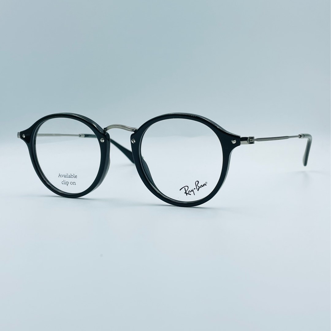 Rayban RX2446V 2000 Round Icon Shiny Black 47 on Carousell