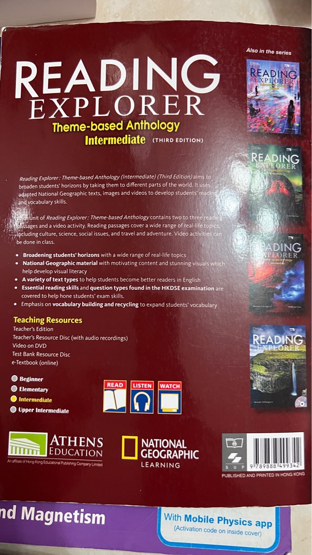 Reading Explorer Theme-based Anthology Intermediate, 興趣及遊戲, 書本 & 文具 ...