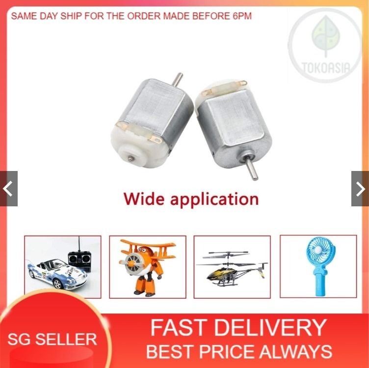 (Ready Stock) Micro 130 DC 3V-6V 10000 RPM Cars Toys Electric Motor ...