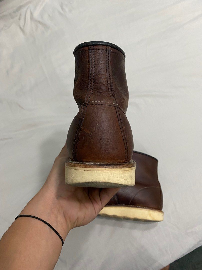 Red Wing 8138 Moc Toe Boots US 9D, Luxury, Sneakers & Footwear on Carousell