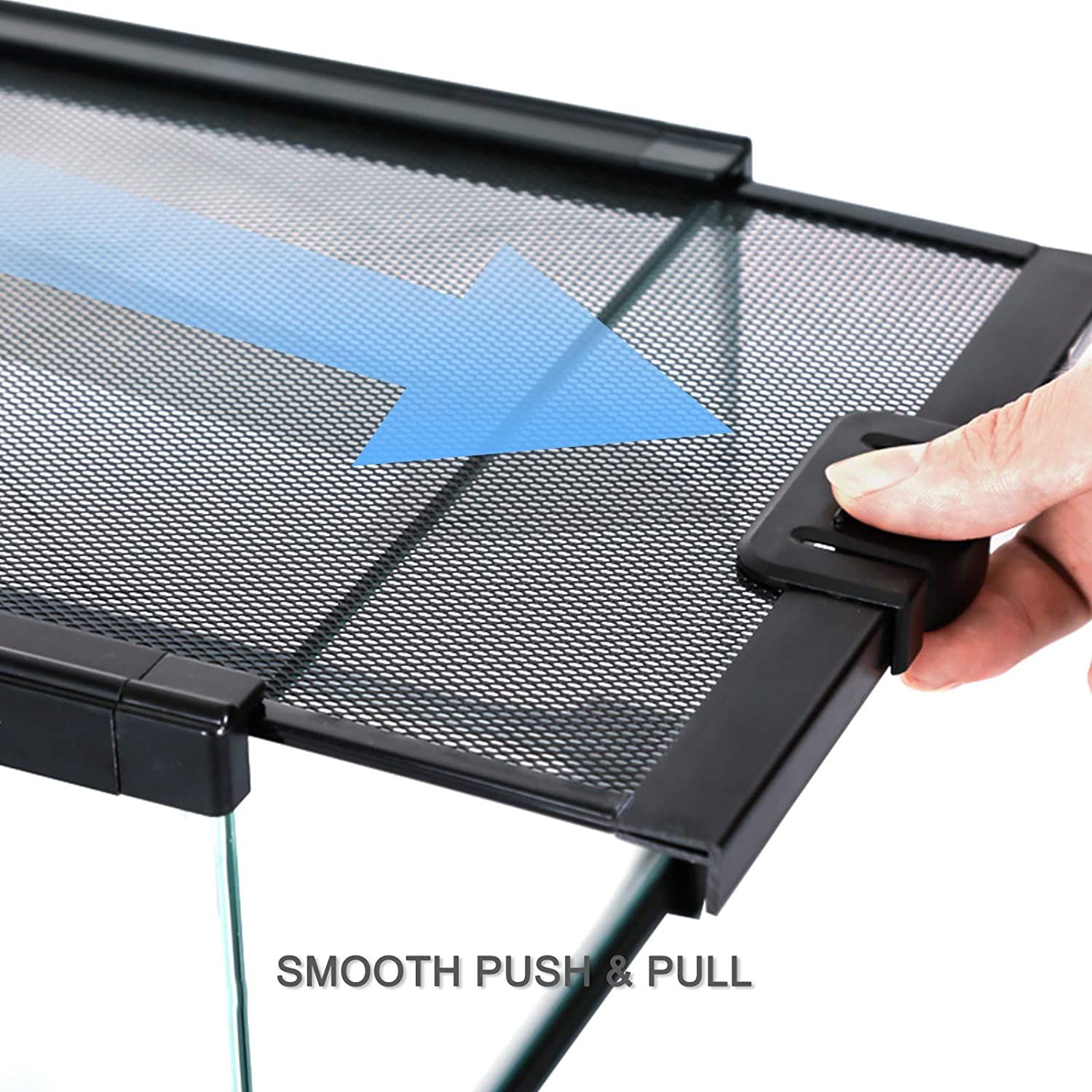 REPTI ZOO Full Glass 15 Gallon Reptile Tank, Medium Reptile Terrarium ...