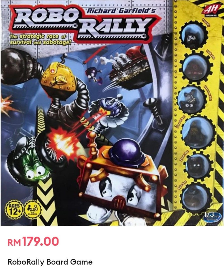 Robo Rally Board Game, Hobbies & Toys, Toys & Games on Carousell