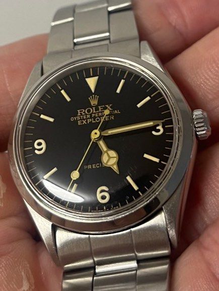 Rolex 5500 Explorer 34mm 369 vintage T25 T-25, 名牌, 手錶 - Carousell