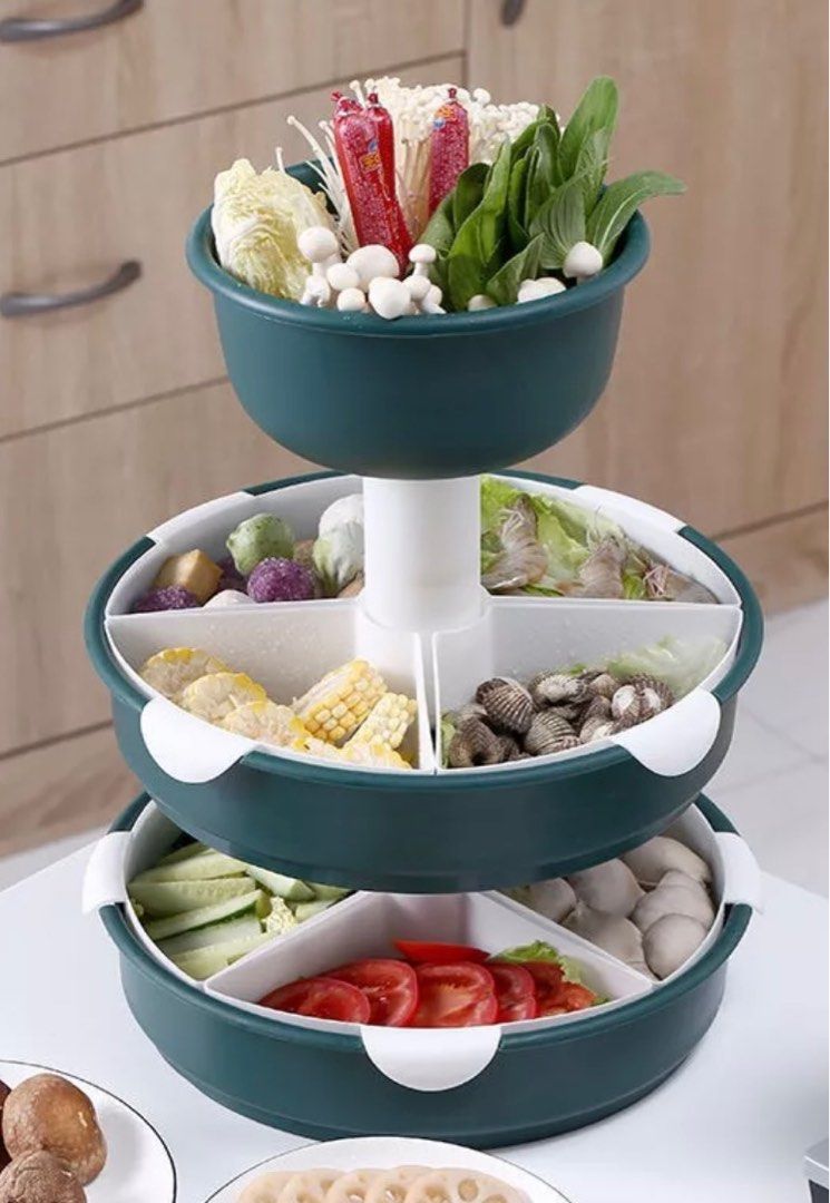 Rotating Hotpot Platter/Organizer, Furniture & Home Living, Kitchenware ...
