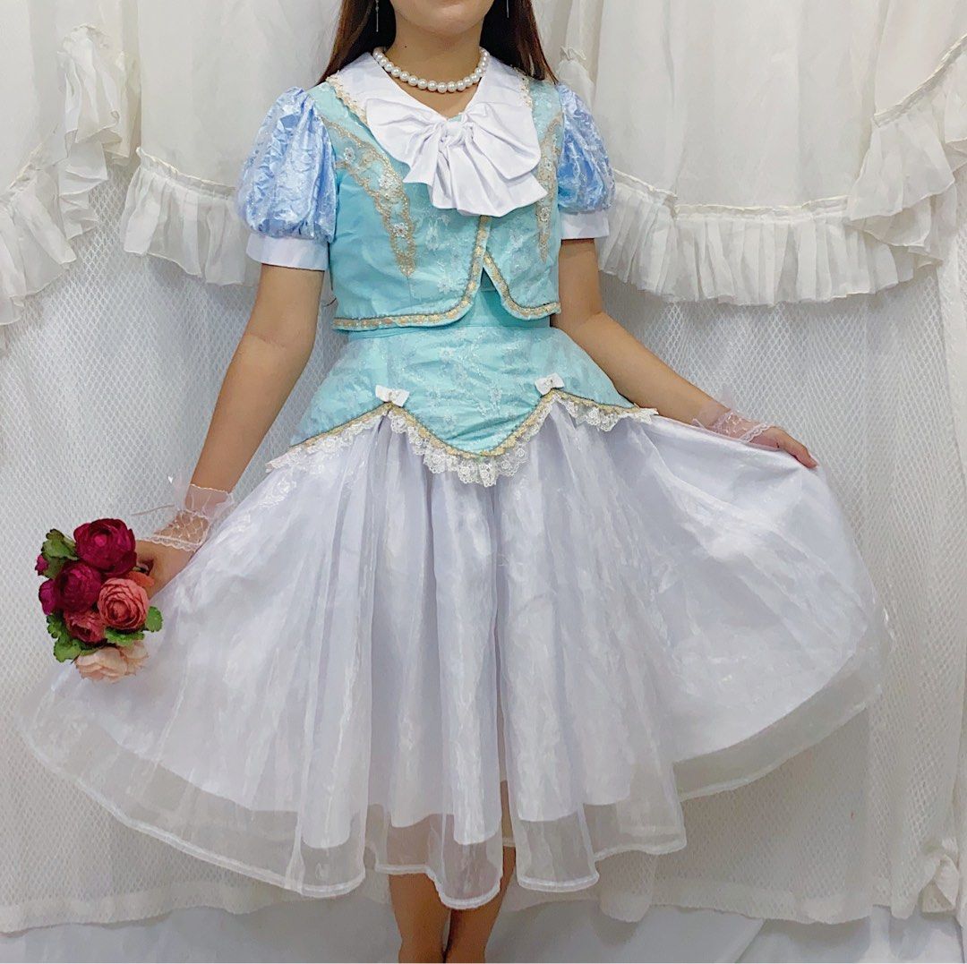 Royal Princess Set Kawaii Cosplay Blue Princesscore coquette, Fesyen ...