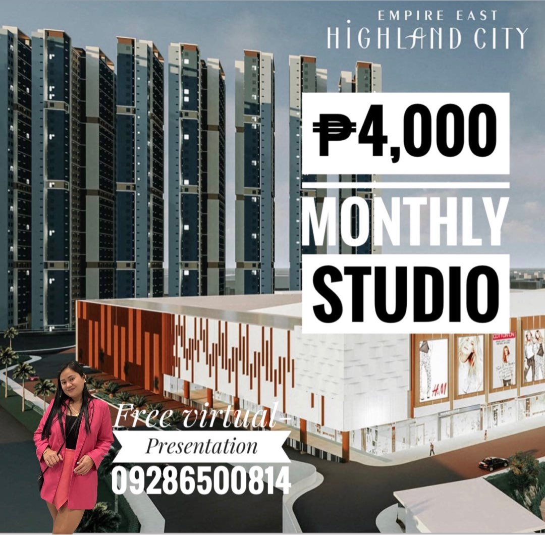 RUSH‼️ 4K Mo. NO DP Rent to Own Pasig Condo In Mandaluyong Ortigas Manila Empire East Highland ...