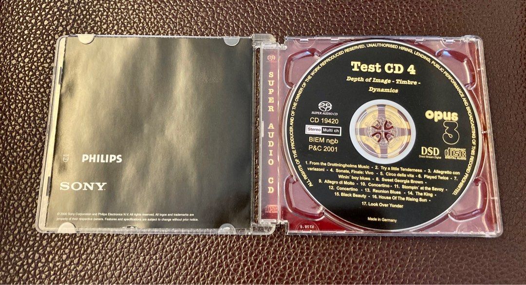SACD Hybrid AAD Test CD 4 Opus 3 Depth of image-Timbre-Dynamics DSD ...