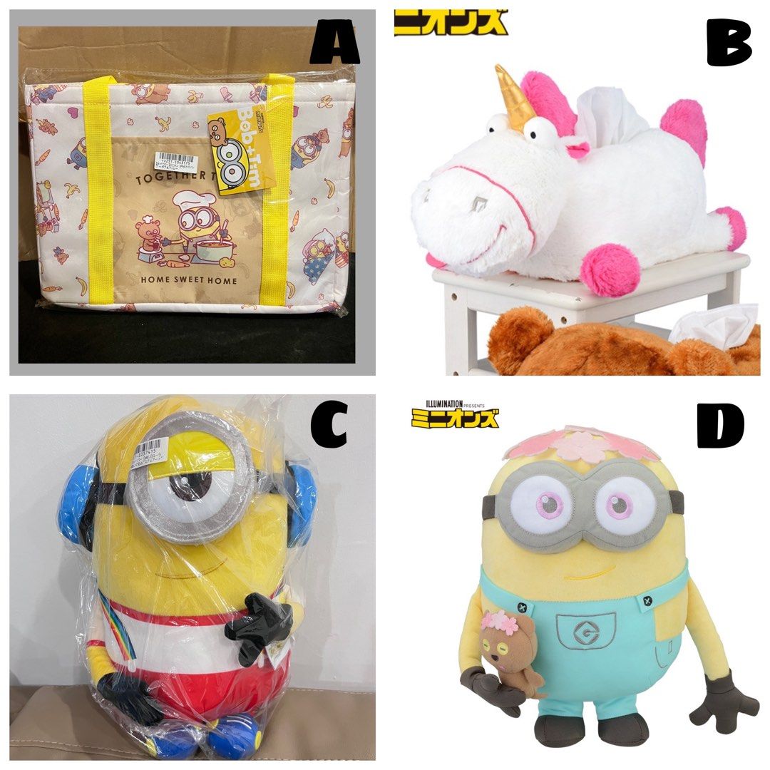 Sakura Minion Tim Bob Stuart Pink Banana Sleeping pajamas Despicable Me ...