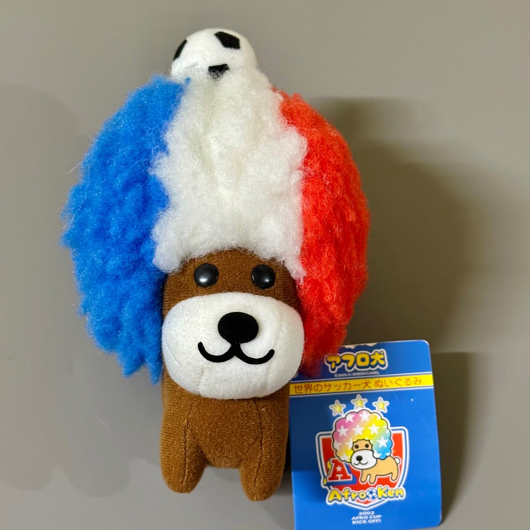 San-X Afro Ken Soccer France Ver Plush 6.5-7 inches - Php 450 on Carousell
