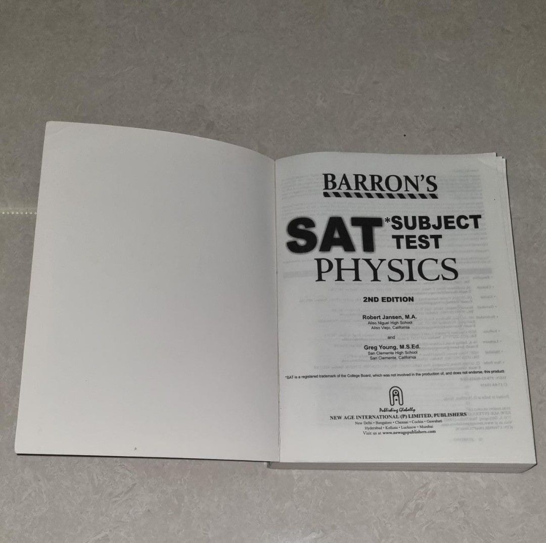 SAT Physics, Hobbies & Toys, Books & Magazines, Textbooks on Carousell