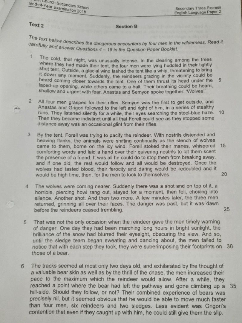 Sec 3 English papers 1 & 2 (Christ Church), Hobbies & Toys, Books ...